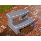 Hot Spring Spa Step, Polymer, Gray – Ideal Pool & Spa