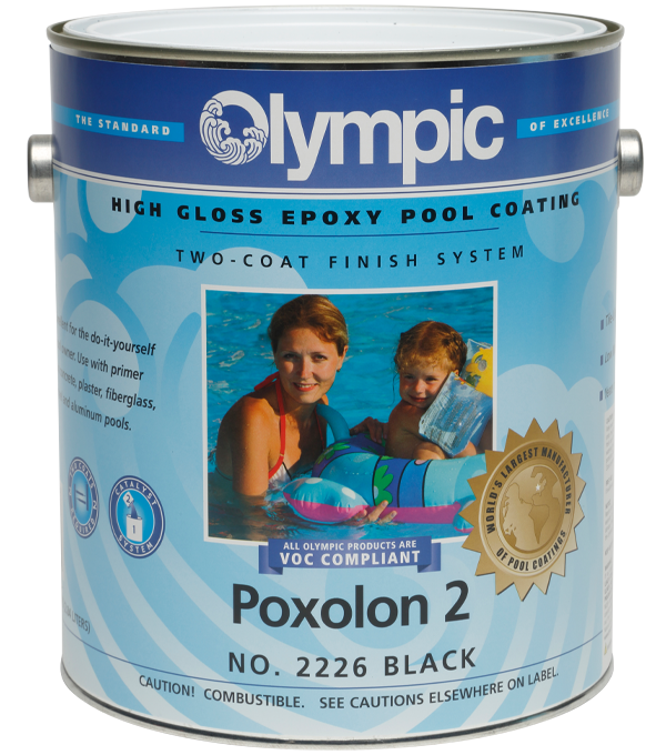 Olympic Poxolon 2 Epoxy Pool Paint, Black - 1 Gallon – Ideal Pool & Spa